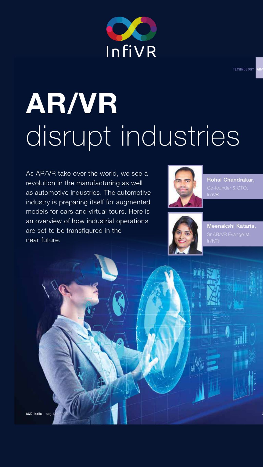 "AR/VR Revolutionizing Manufacturing and Automotive Industries || InfiVR"